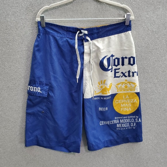 Corona | Shorts | Corona Extra Men Swimwear 34 Blue Trunks Logo Beer ...